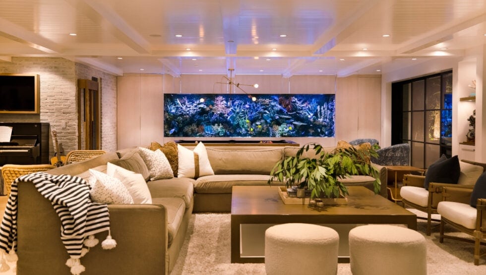 Interior design: Luxury aquarium for the homebound clientele